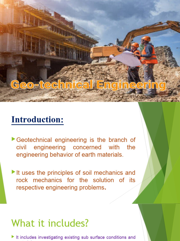 Presentation On Geotechnical Engineering | PDF | Geotechnical Engineering | Civil Engineering