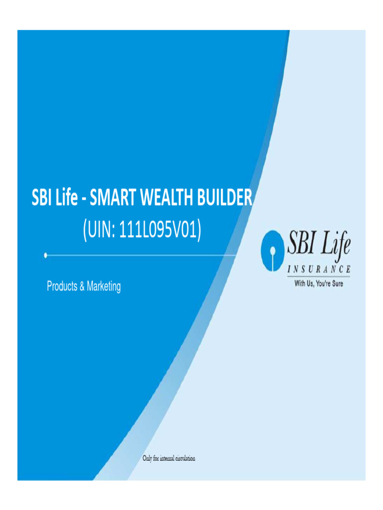 SBI Life Smart Wealth Builder PPT | PDF | Insurance | Life Annuity