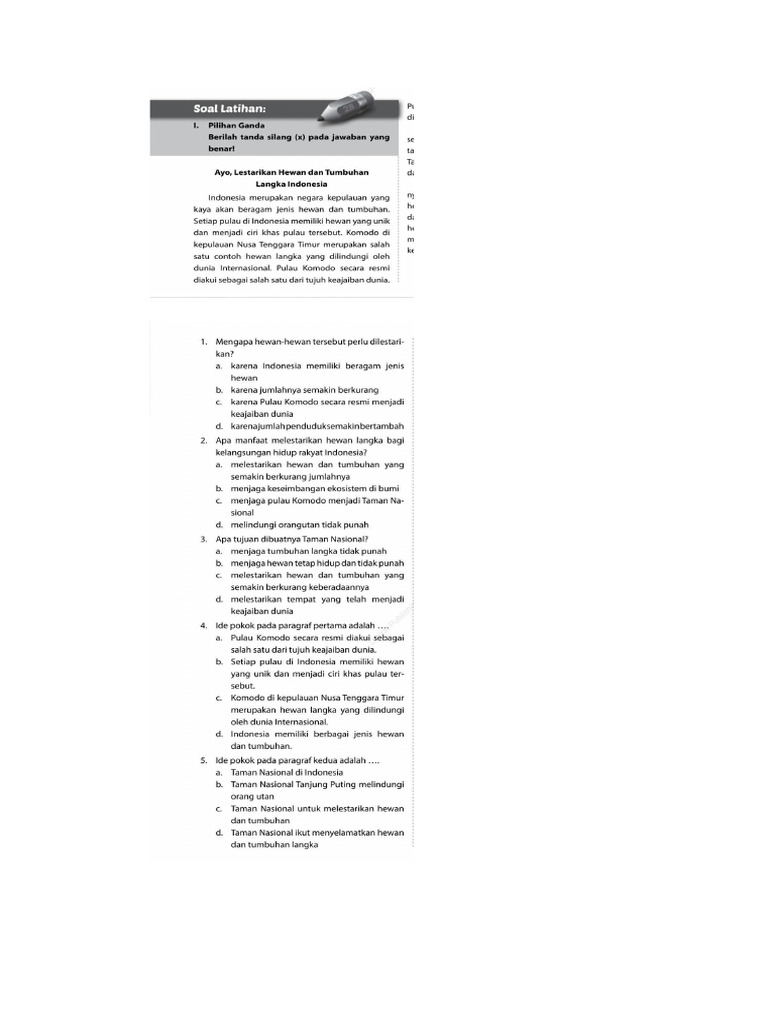 Soal Ulangan Kelas 6 | PDF