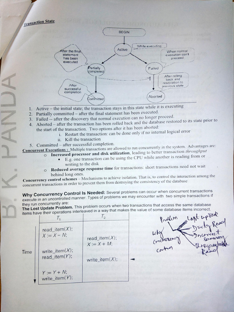 DBMS (Transaction) | PDF