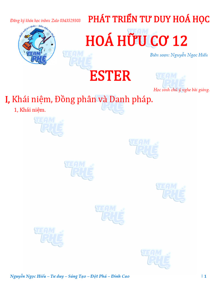 Bu I 1 Ester | PDF