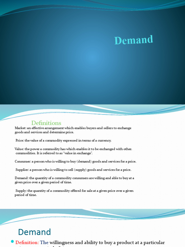 Demand | PDF | Demand | Demand Curve
