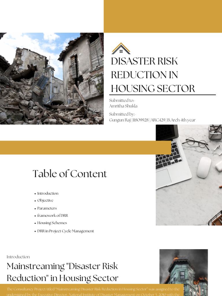 Mainstreaming DRR in Housing Sector | PDF | Disaster Risk Reduction | Risk