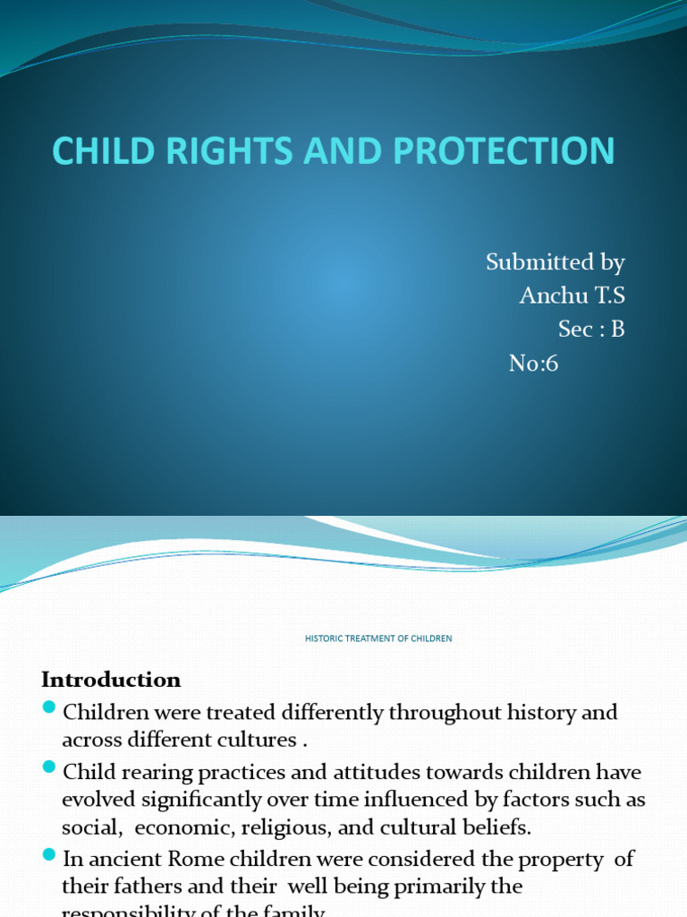 Historic Treatment of Children | PDF | Child Neglect | Children's Rights