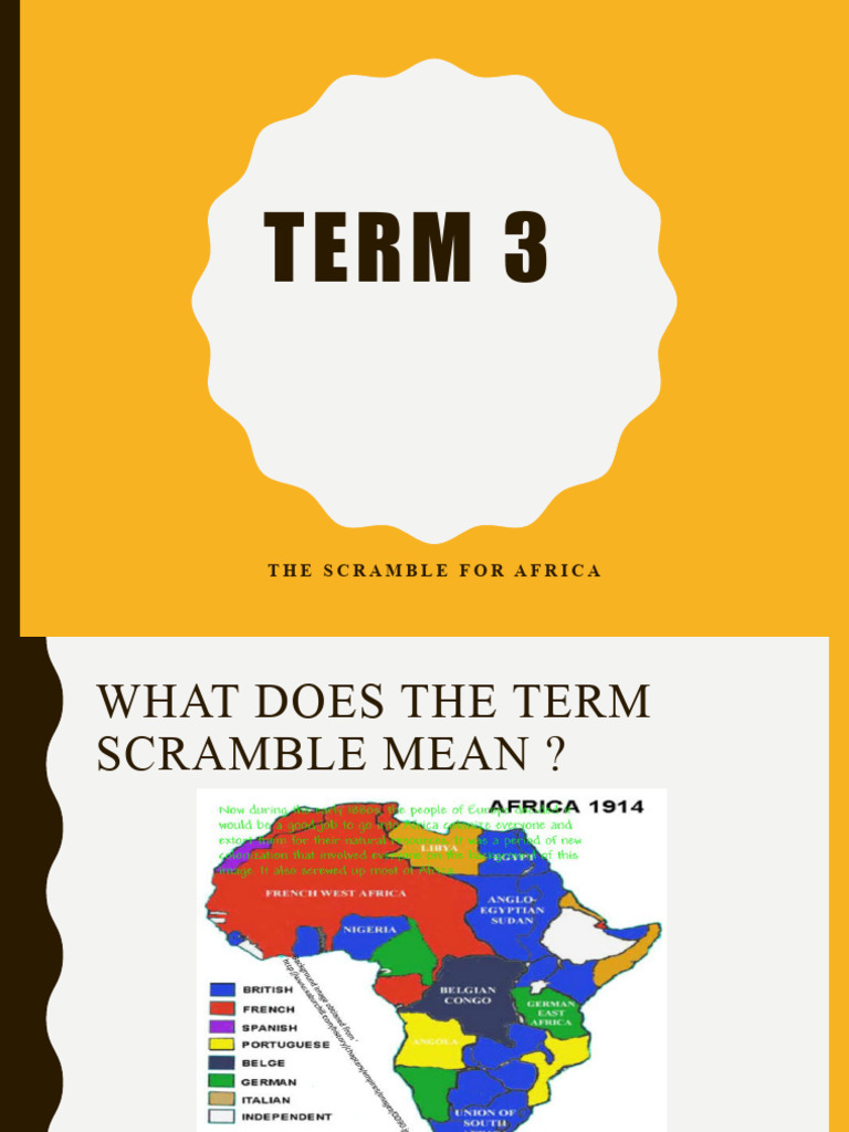 Term 3the Scrable For Africa | PDF | Colonialism | Africa