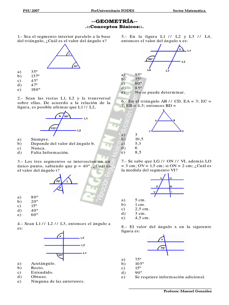 01 - Conceptos Basicos | PDF | Geometría Elemental | Geometría euclidiana