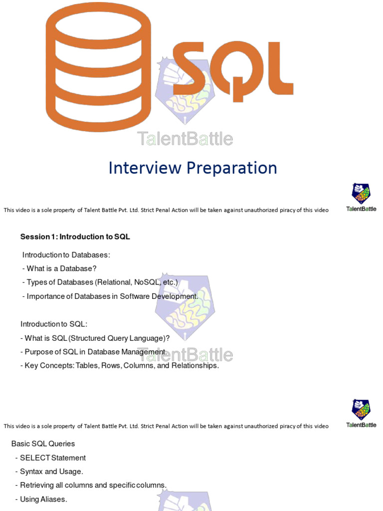 Live Session SQL Part1 | PDF | Databases | My Sql Live Session SQL Part1 | PDF | Databases | My Sql
