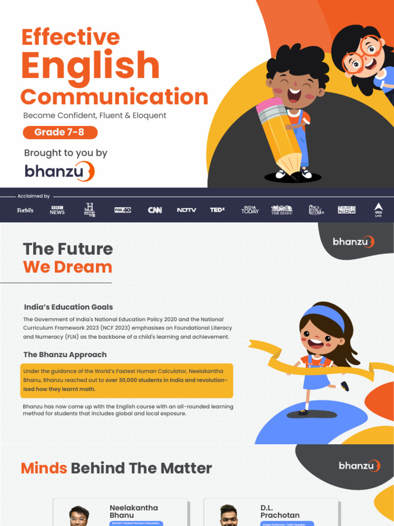 Bhanzu English Course Overview | PDF | Cognition | Human Communication