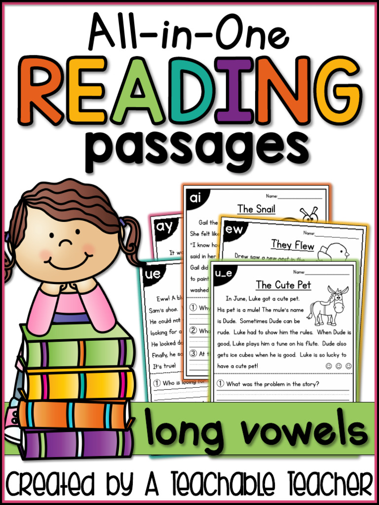 All-in-One Reading Passages Long Vowels | PDF | Phonics