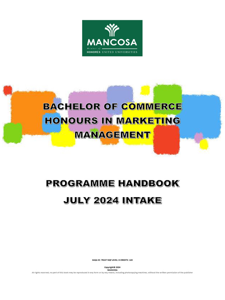 Bcomhons (Marketing Management) PH July 2024 | PDF | Bachelor's Degree ...