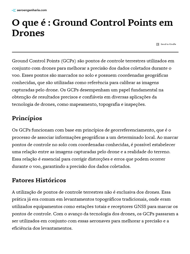 O Que É - Ground Control Points em Drones | PDF | Veículo aéreo não ...
