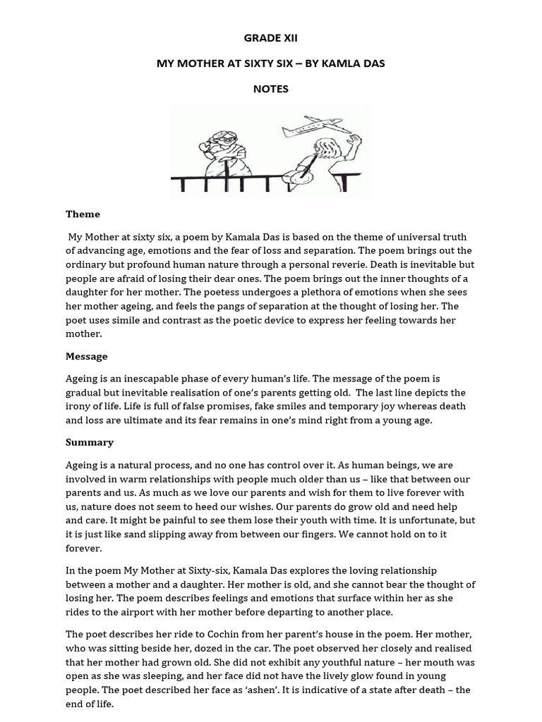 My Mother at Sixty Six - Kamla Das | PDF | Poetry