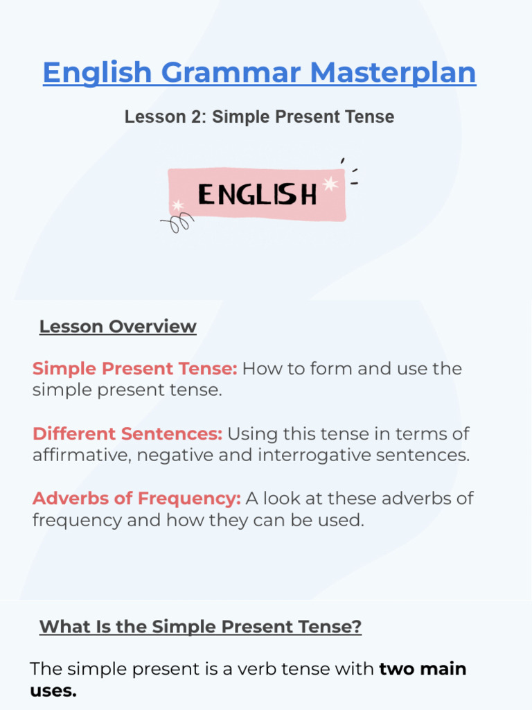 Mastering Simple Present Tense | PDF | Question | Grammar