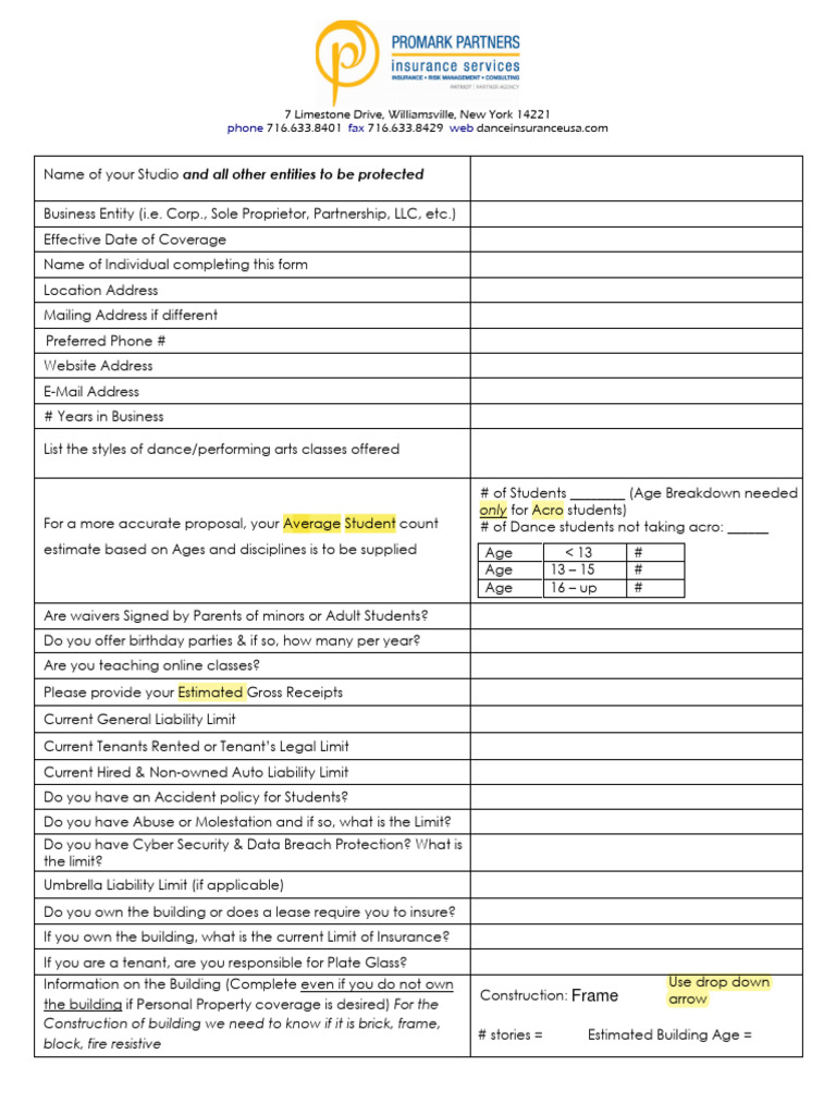 Dance Questionnaire 2024 | PDF | Internet