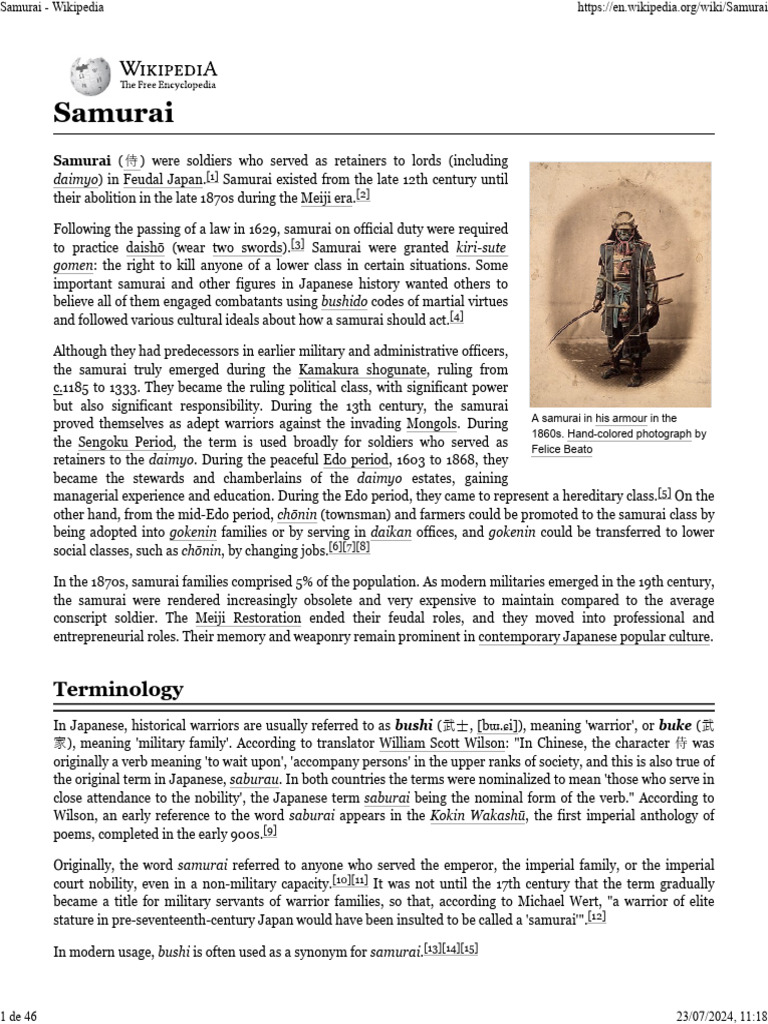samurai | Download Free PDF | Samurai | Shogun