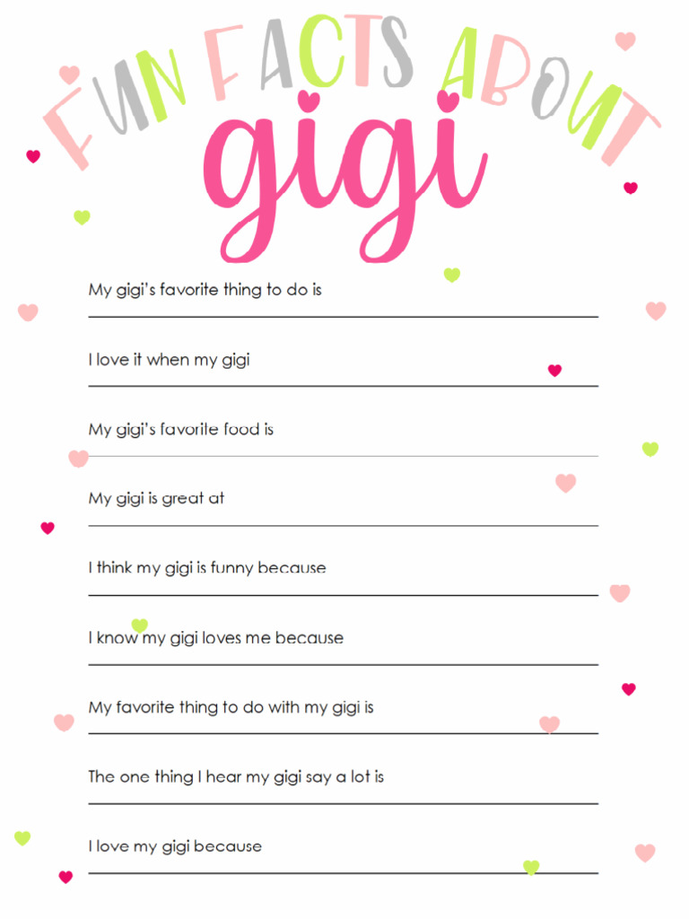 Fun Facts About Gigi | PDF