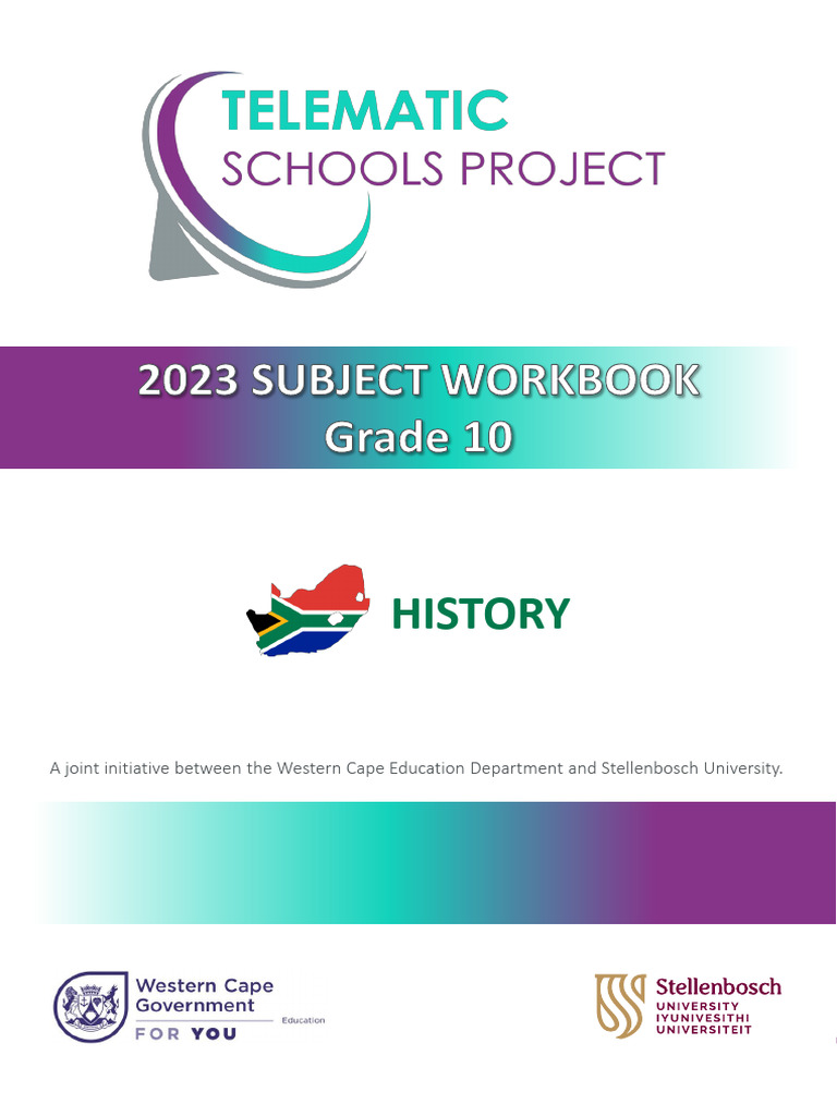 Grade 10 History Workbook 2023 | PDF
