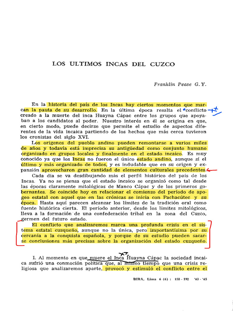 Pease Los Últimos Incas Del Cuzco | PDF | Imperio Inca | Perú