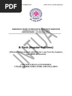 JNTUK - B.Tech. - R23 - Course Structure & I Year Syllabus | PDF ...