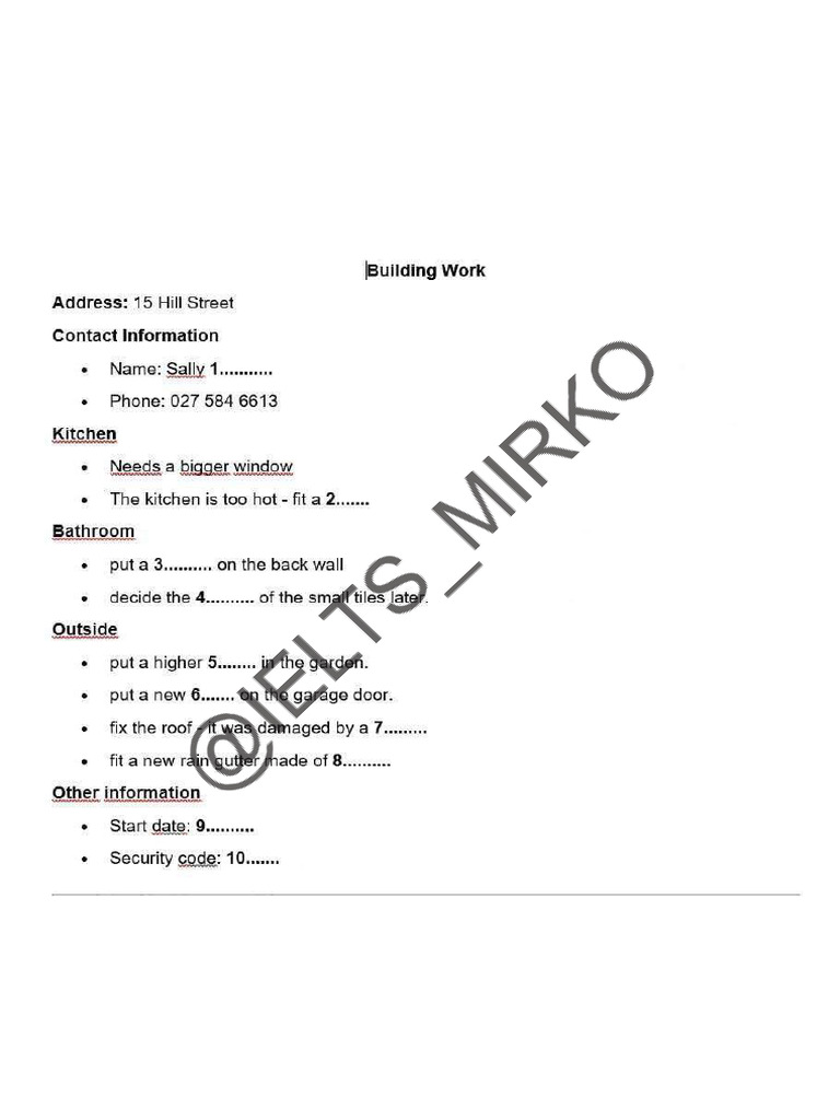 (@ielts - Mirko) Real Exam Listening | PDF