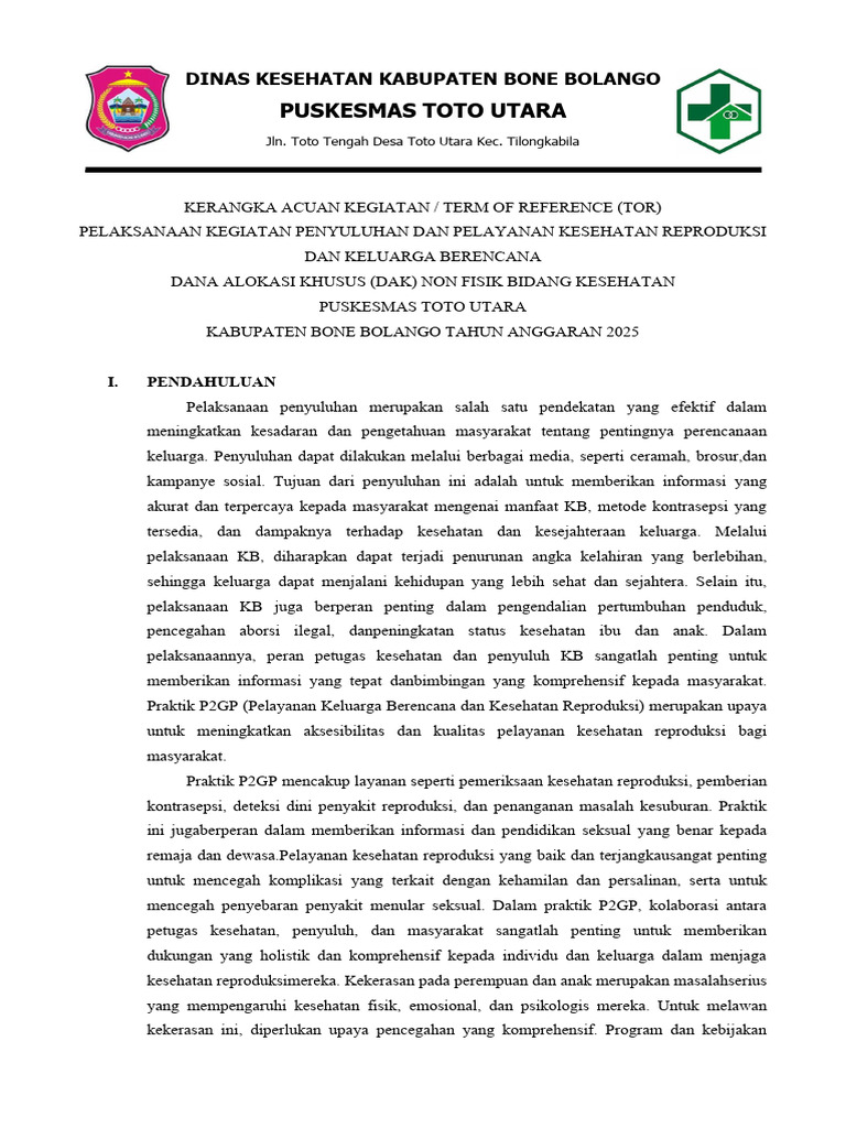 2. TOR-KAK KB 2025 | PDF