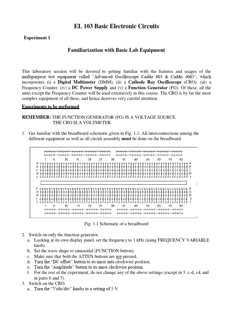 Lab 1 | PDF | Amplitude | Electrical Engineering
