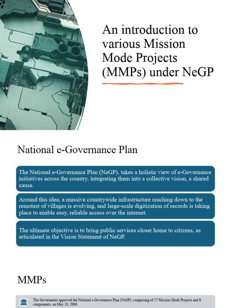 D1 S4 An Introduction To Various Mission Mode Projects | PDF ...