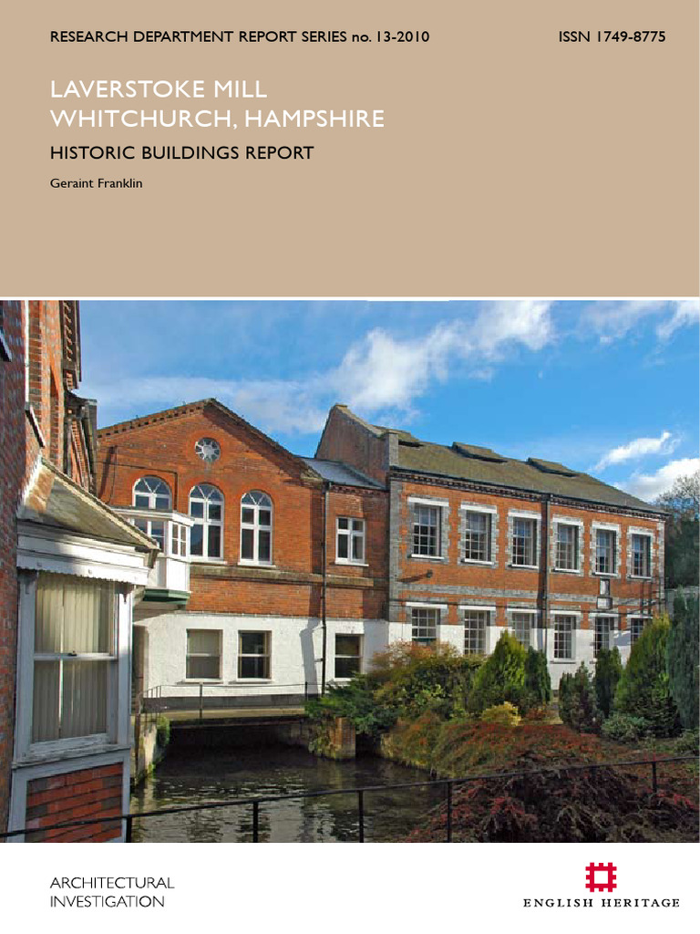 Laverstoke Mill Whitchurch, Hampshire: Historic Buildings Report | PDF ...