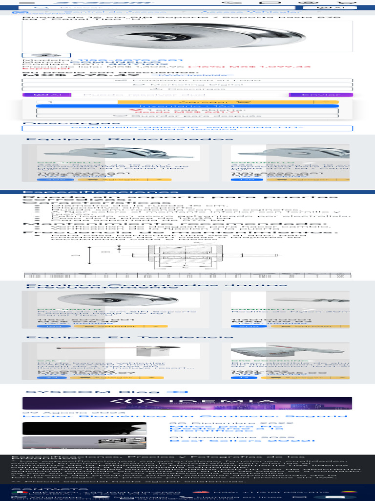 SYSCOM 1150-5070-001-COMUNELLO - Rueda de 16 CM SIN Soporte Soporta ...