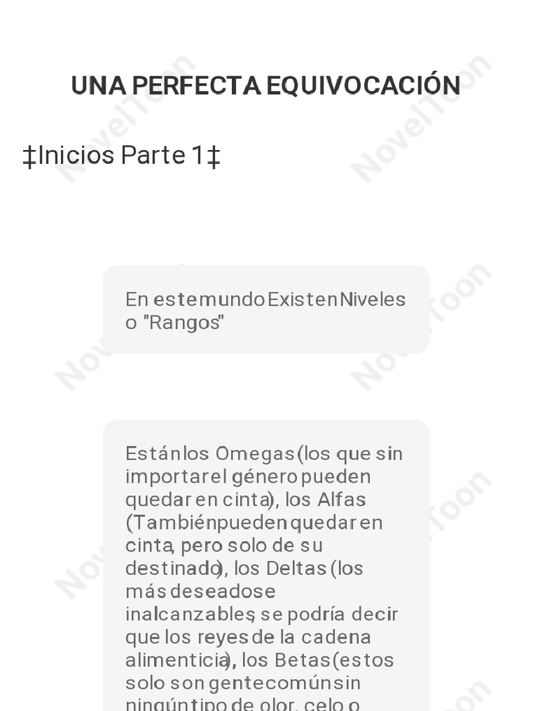 Una Perfecta Equivocación | PDF