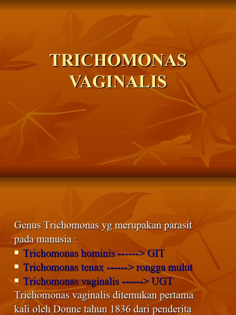 Trichomonas Vaginalis dan Trichomoniasis | PDF