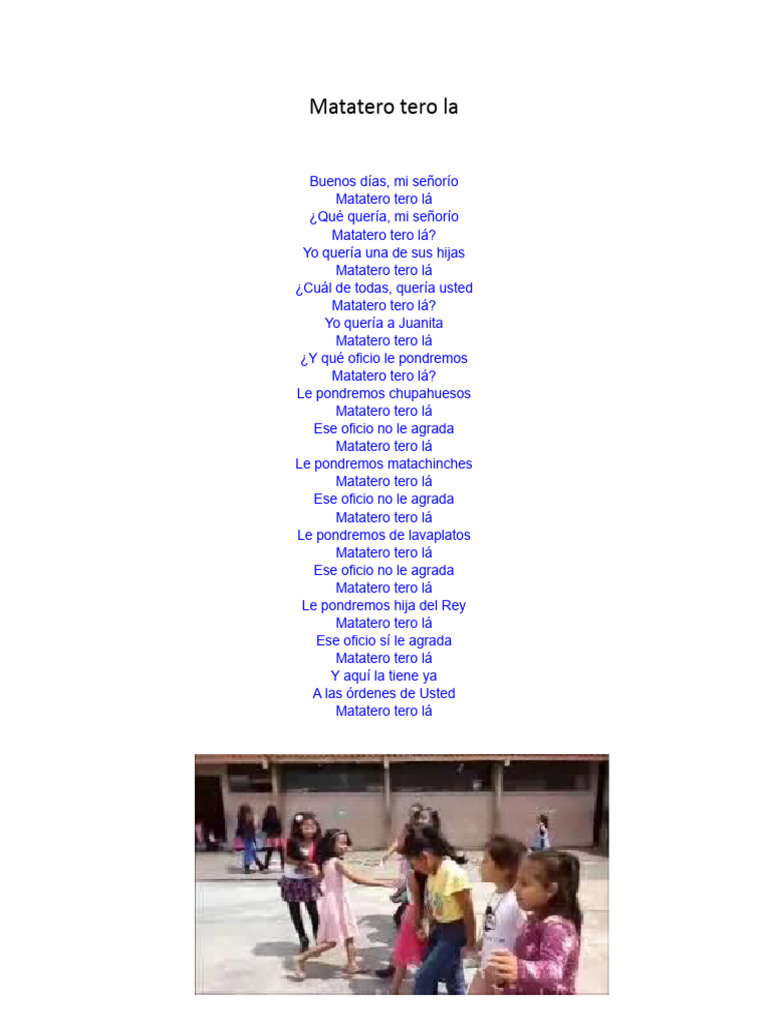 Canciones infantiles populares | PDF | Alimentos