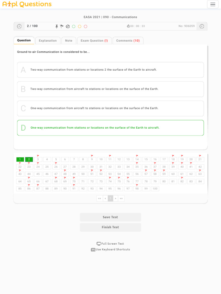 ATPL(A) Communication Question Bank 2018 | PDF