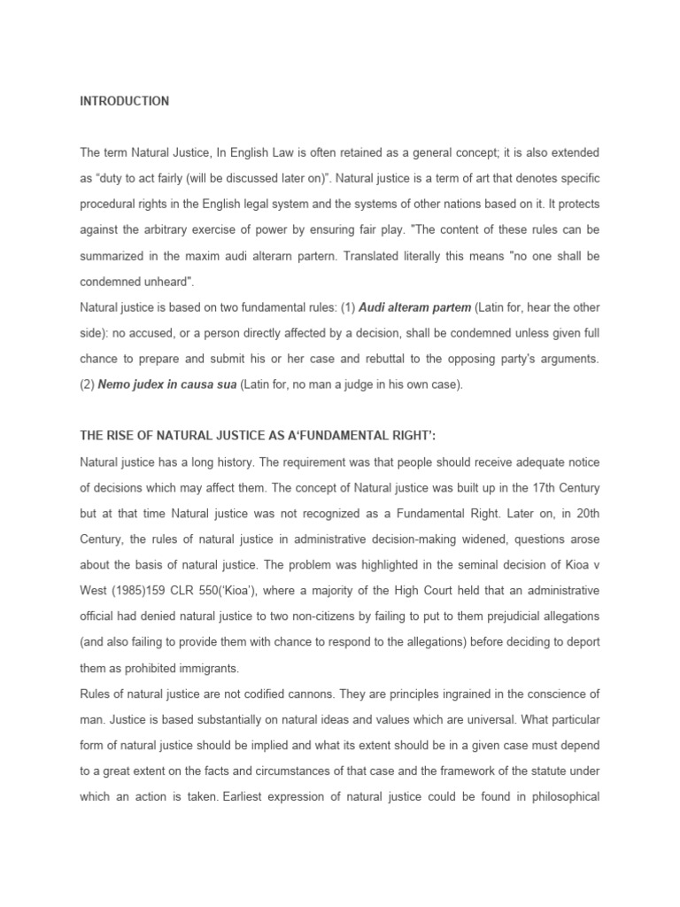 Natural Justice II | PDF | Justice | Crime & Violence