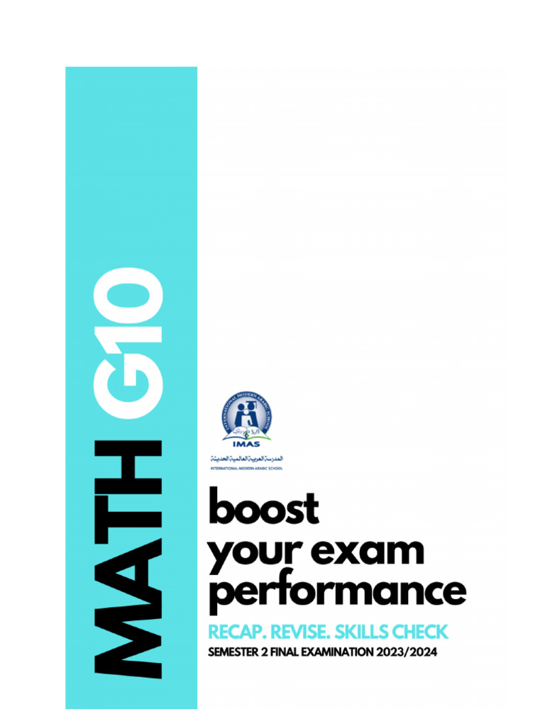 G10 Math Revision Package | PDF | Area | Mathematical Concepts