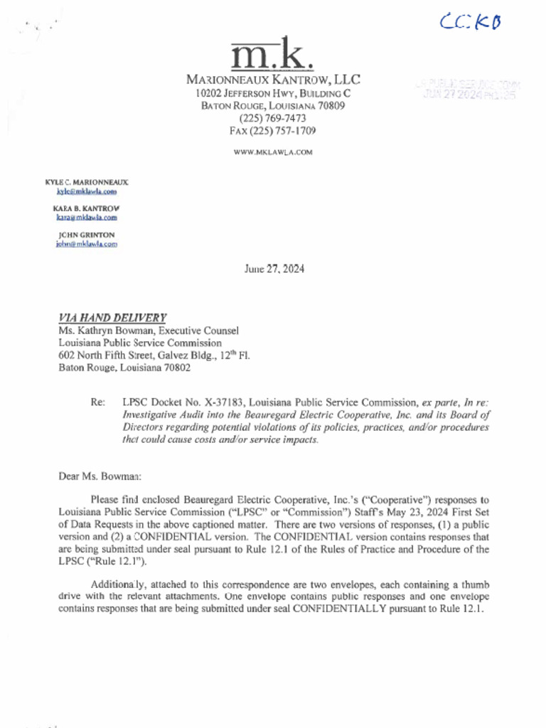 BECi Responds To LPSC's Data Requests | PDF