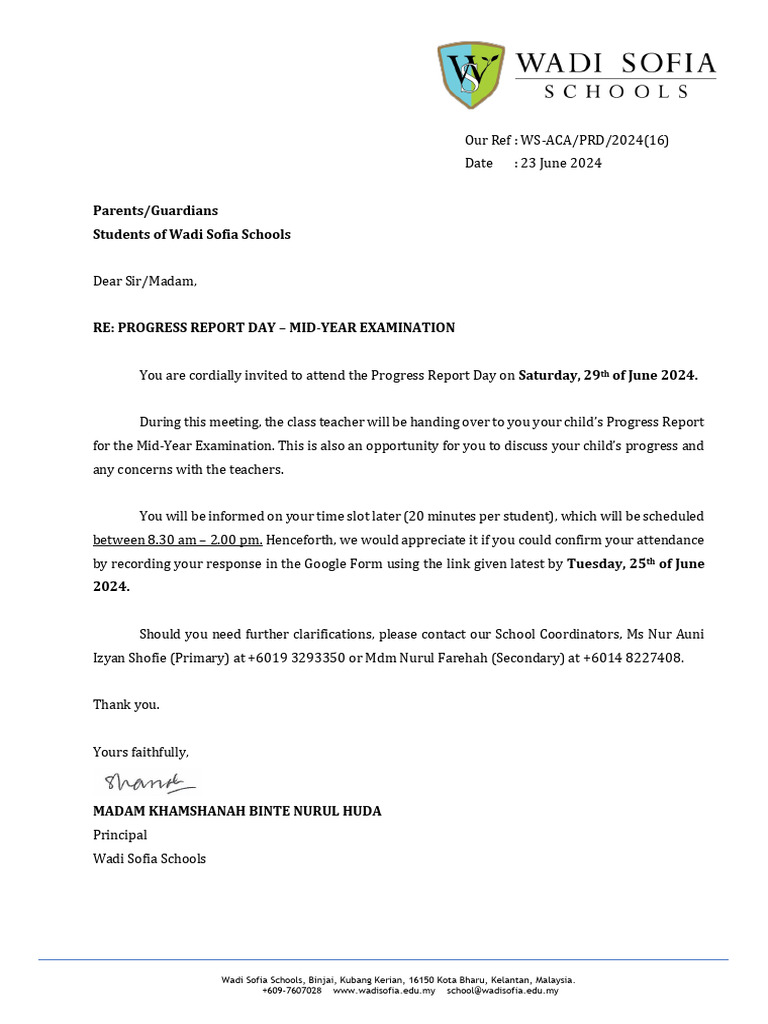 Mid-Year Exam Progress Report Day | PDF | Career & Growth | Wellness