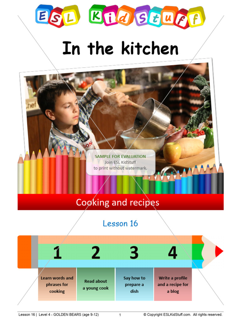 PDF Level 4 Lesson 16 Sample US | PDF | Baking | Muffin