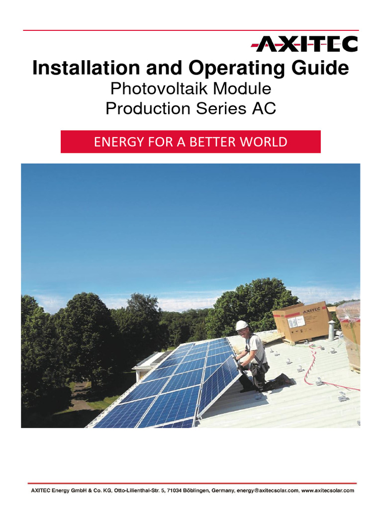 Montageanleitung Energy 240501 en (1) | PDF | Photovoltaic System ...