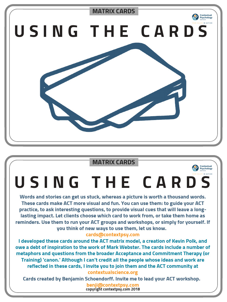 ACT Made Simpler, Easier and Effective - Six Steps To Psychological ...