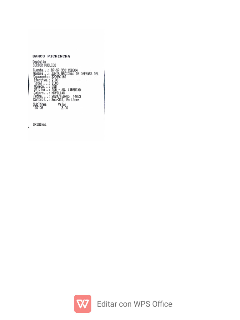 Documento-WPS Office Junta Comprobante | PDF