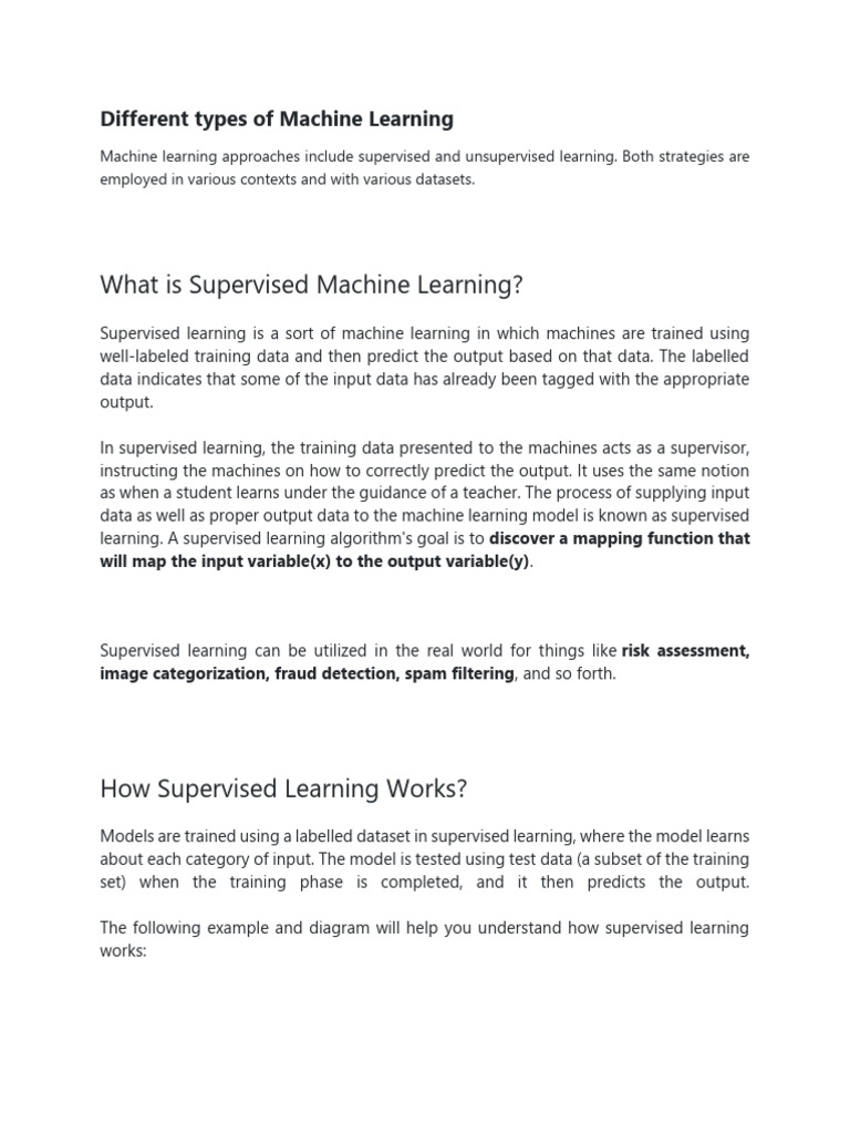 ML Type | PDF | Machine Learning | Statistical Classification