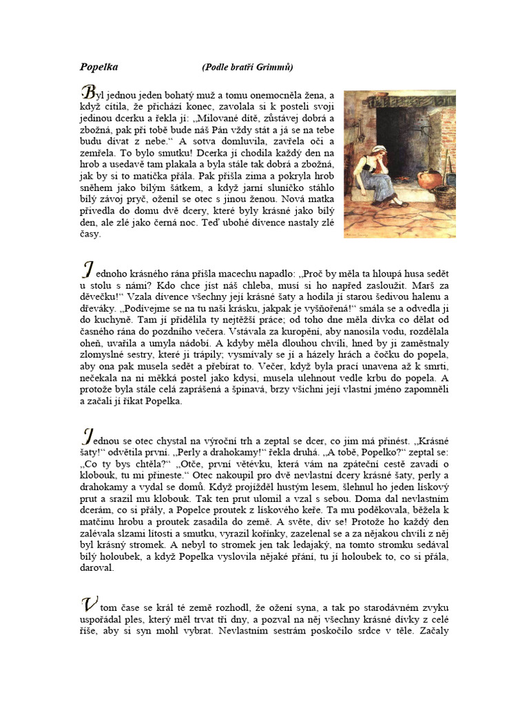 Popelka Pohádka | PDF