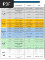 2024 NSC Final Grade 12 Exam Timetable | PDF | Educational Stages