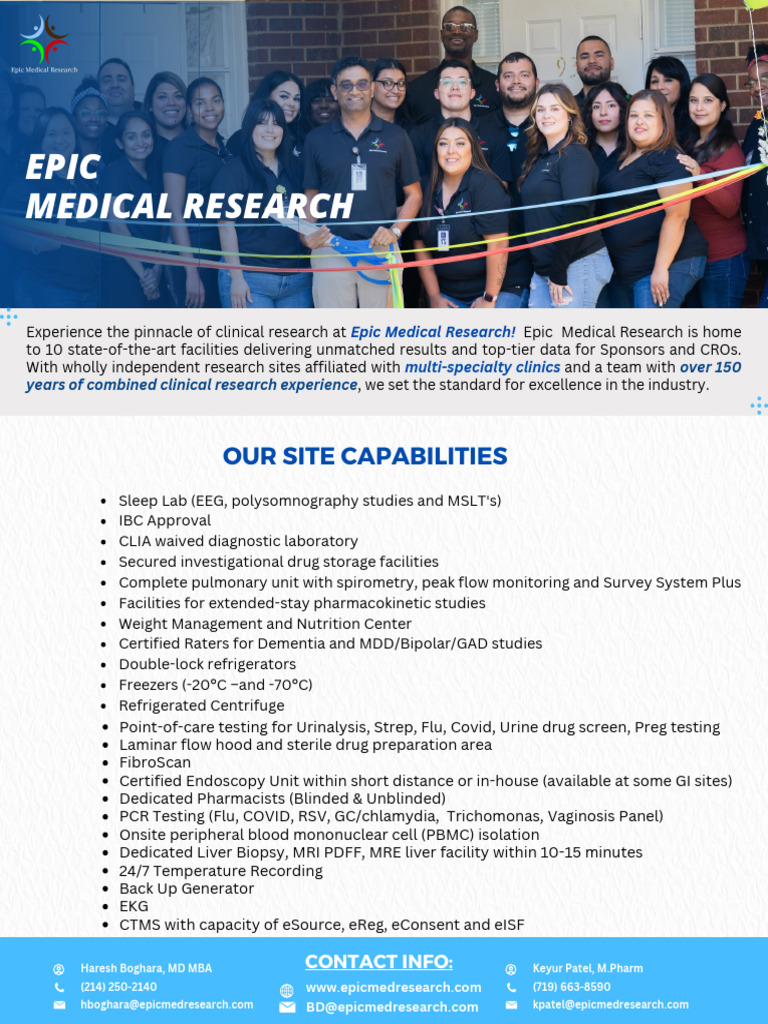 Epic Medical Research Overview | PDF | Arthritis | Psoriasis