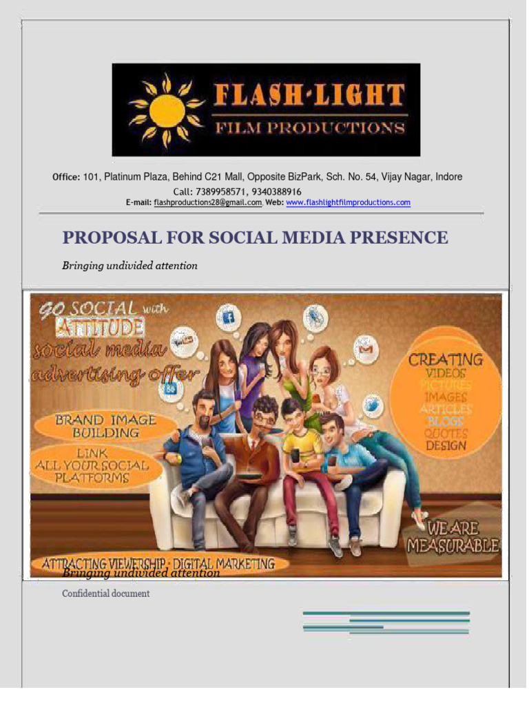 Social Media Presence With Marketing Flashlight Film Productions 2024 | PDF | Social Networking ...