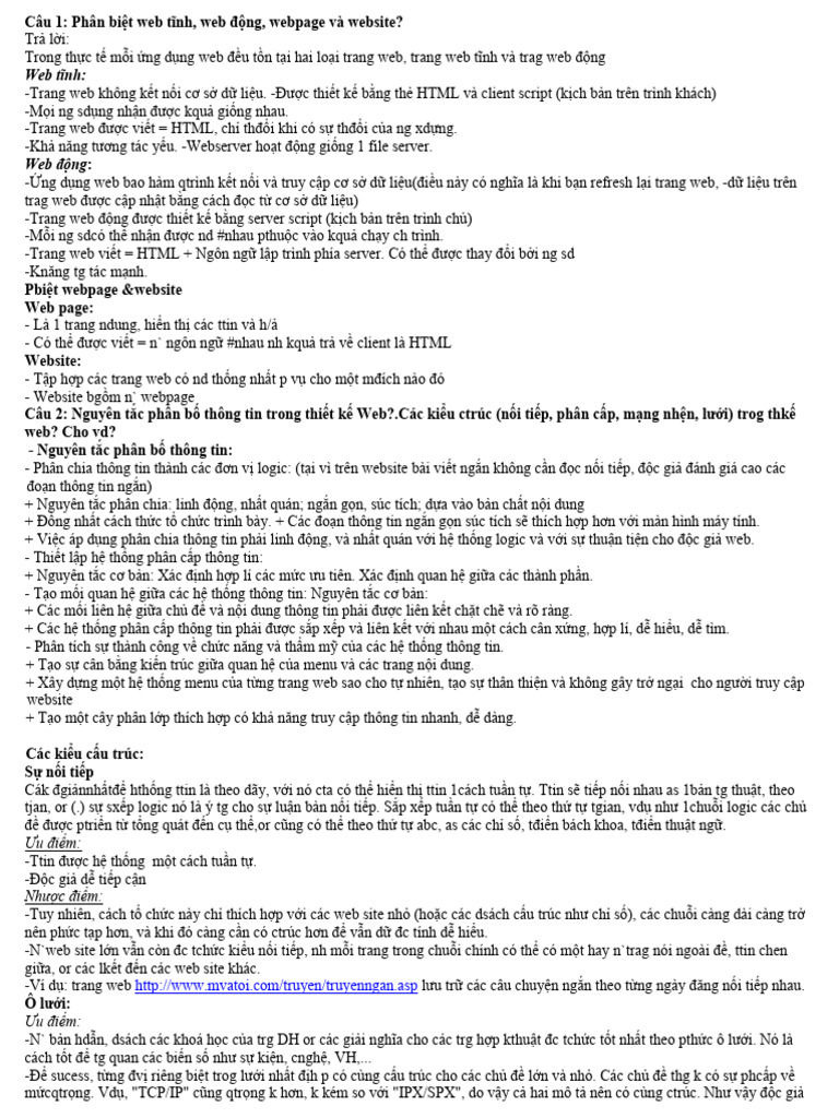 Tai Lieu Web On Thi | PDF