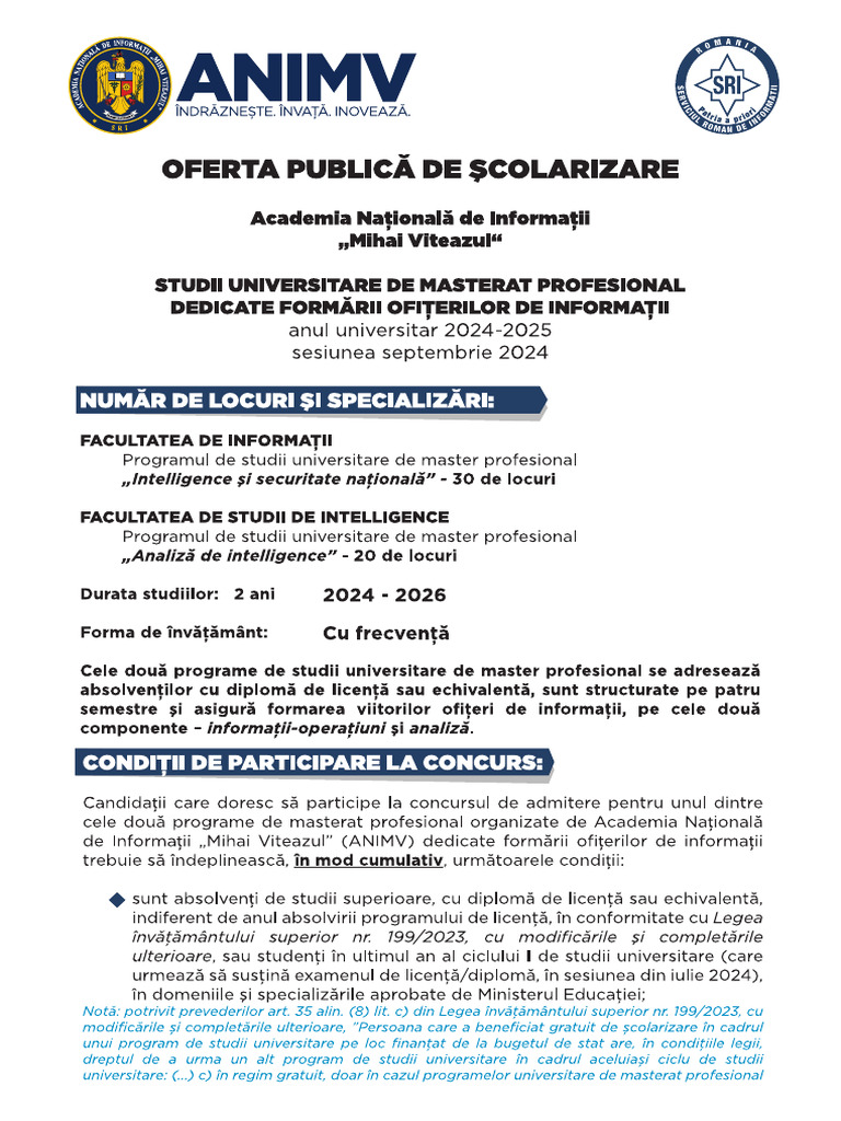 2024 ANIMV Oferta Master Profesional | PDF