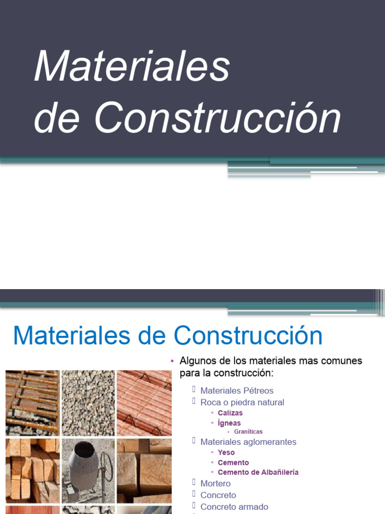 Constru 12 Materiales | PDF | Hormigón | Cemento