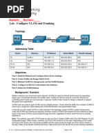 3.4.6 Packet Tracer - Configure Vlans and Trunking - Physical Mode | PDF | Computer Network ...